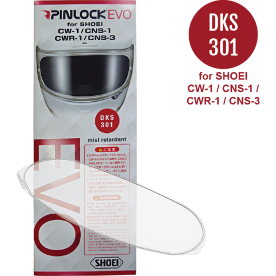 Shoei Pinlock Insert-Clear CNS-1/CW-1/CWR-1 /CNS-3 - Module Moto