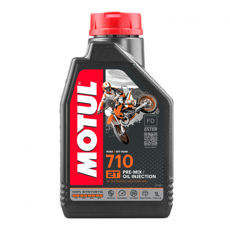Motul 710 Synthetic 2 Stroke Engine Oil 1Ltr - Module Moto
