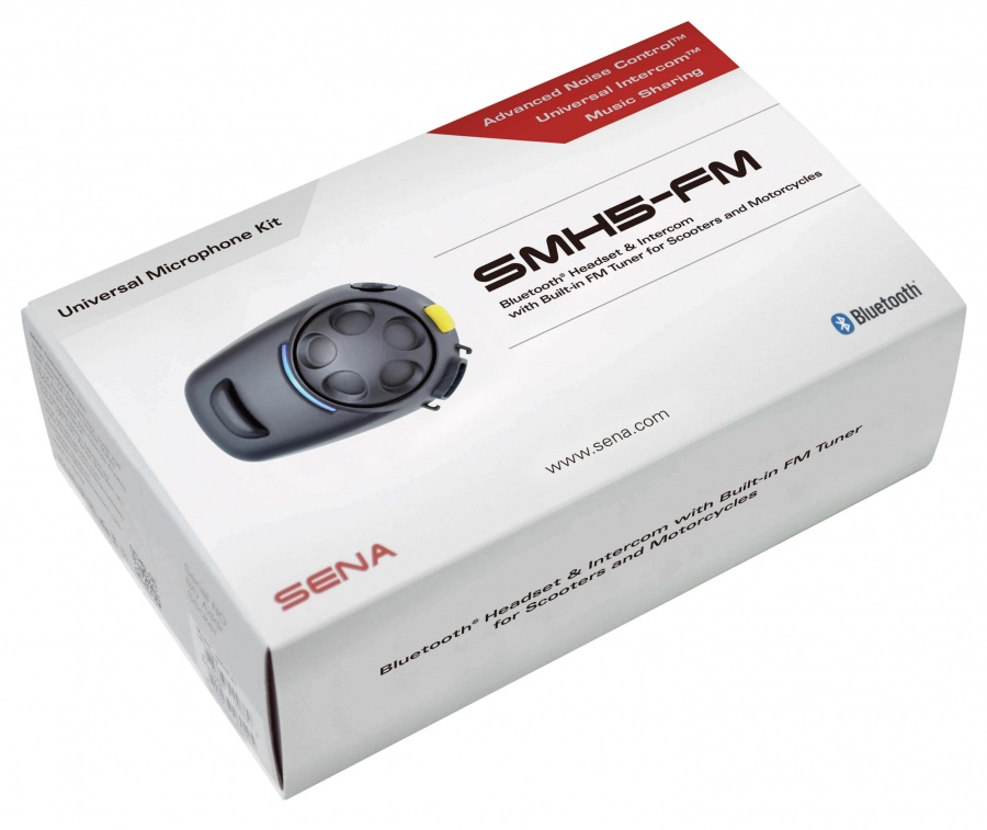 Sena SMH5 FM Universal Bluetooth Intercom Kit with Built-in FM Tuner - Module Moto