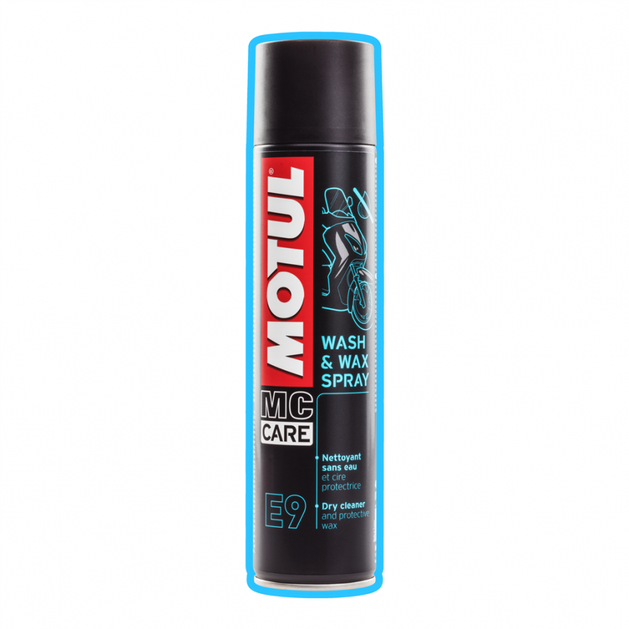 MOTUL E9 WASH & WAX AEROSOL Twin Pack 400ML - Module Moto