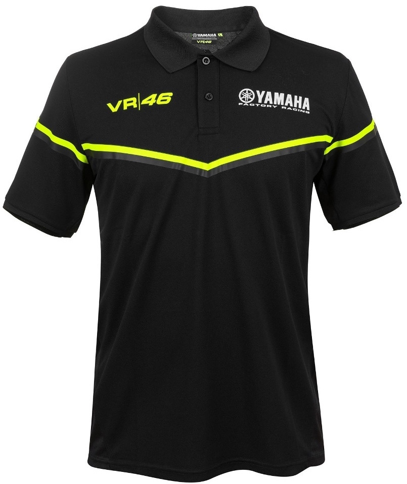 VR46 Yamaha Black Line Polo Shirt - Module Moto