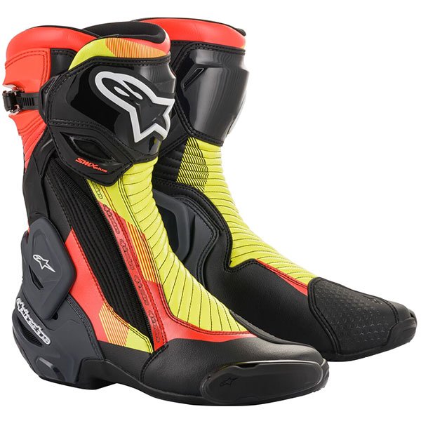 Alpinestars SMX Plus V2 Boots - Black/Red/Yel/Grey - Module Moto