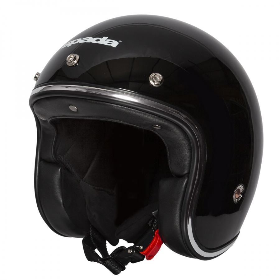 Spada Helmet Open Face Classic Plain Gloss Black - Module Moto